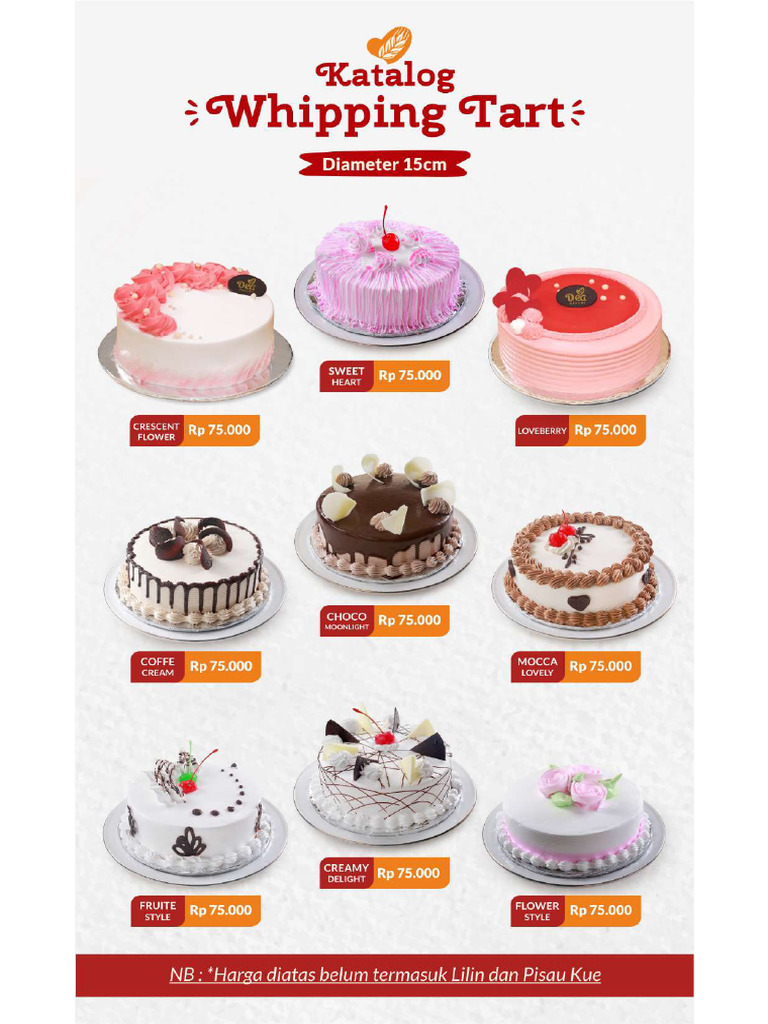 Katalog Whipping Tart Dea Bakery | PDF