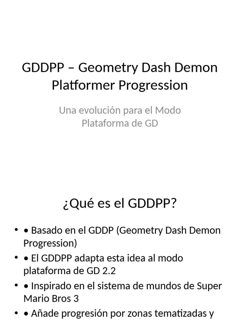 GDDPP Presentacion Base | PDF