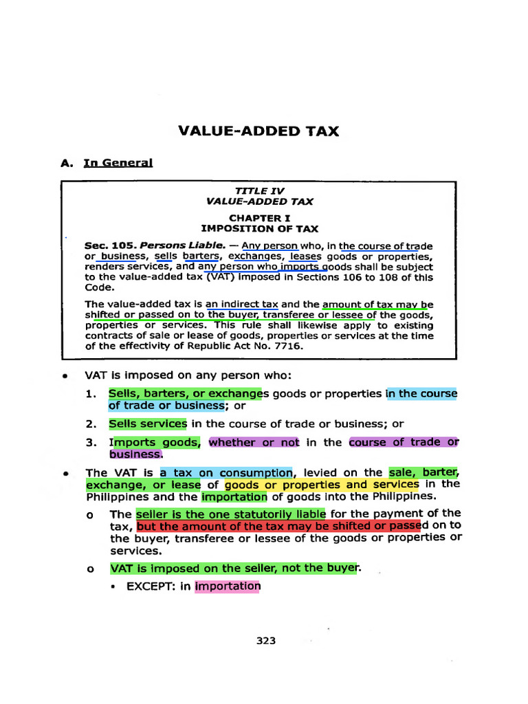 Value-Added: IV TAX | PDF | Value Added Tax | Taxes