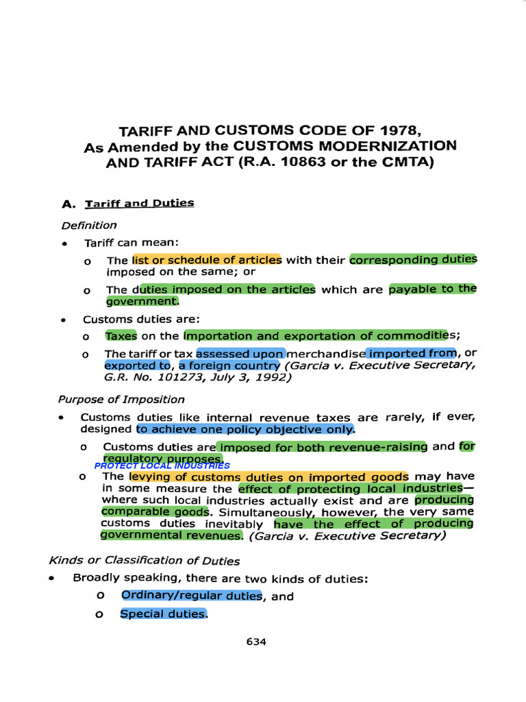 Tariff | PDF | Dumping (Pricing Policy) | Tariff