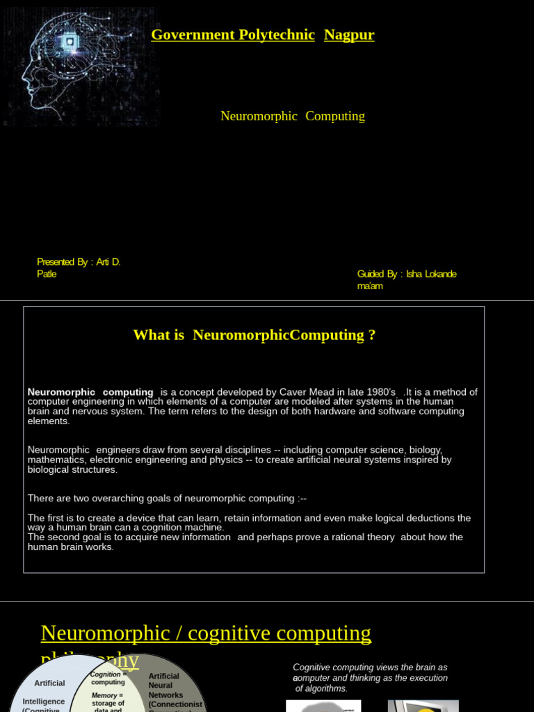 Ilide - Info Seminar Neuromorphic Computing PR | PDF | Computer Science | Computational Neuroscience