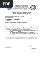 Sample Designation Letter | PDF