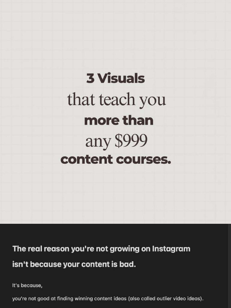 3 Visuals That Teach You More Than A Course | PDF