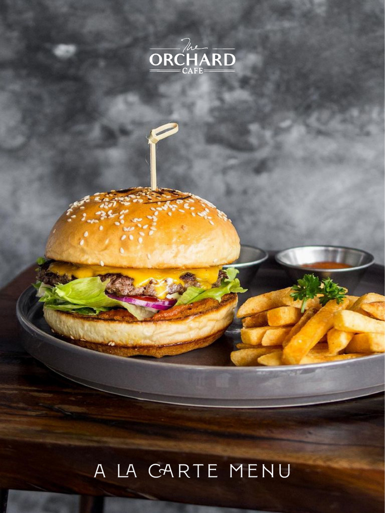 Orchard Hotel Cafe Menu Overview | PDF | Foods | Western Cuisine