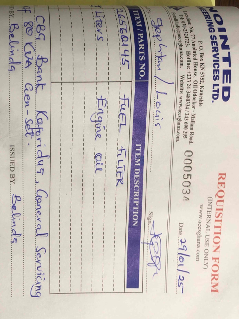 Requisition Form | PDF