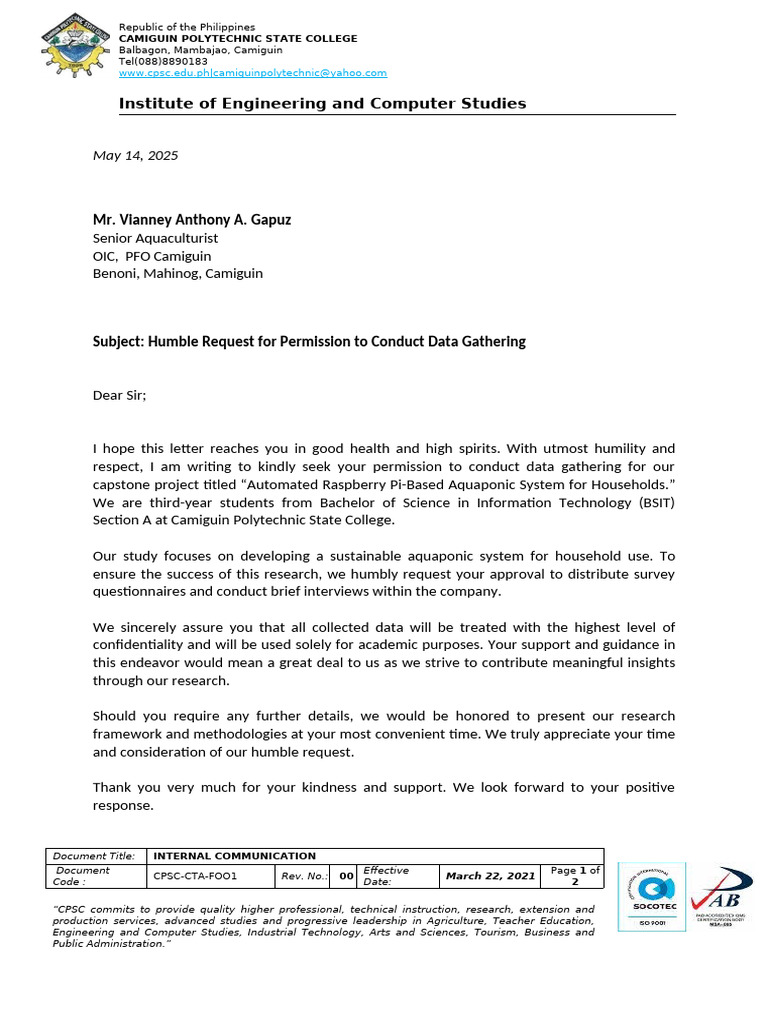 Capstone Thesis Internal Communication | PDF | Science