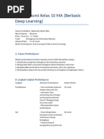 MODUL AJAR UKIN SMA 10 EKONOMI Kebutuhan Manusia Dan Kelangkaan Sumber Daya | PDF