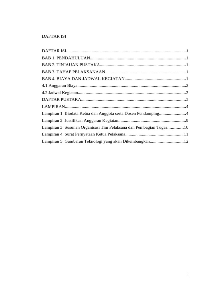 Contoh Proposal PKM-KC Lengkap | PDF