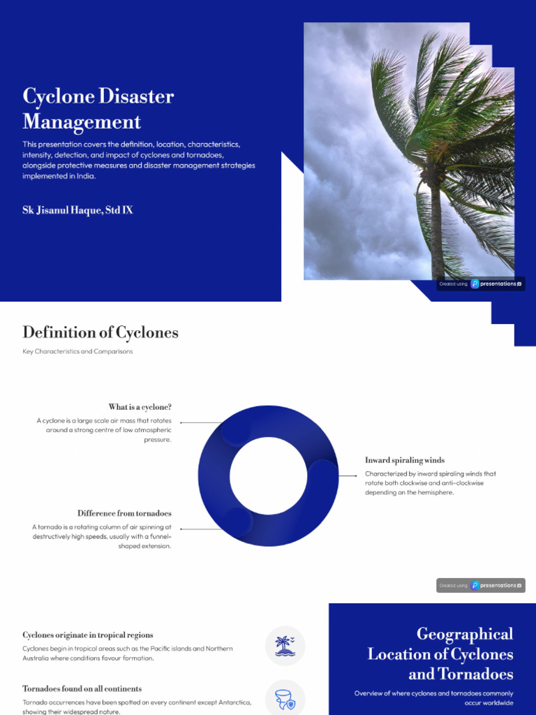 Cyclone Disaster Management | PDF