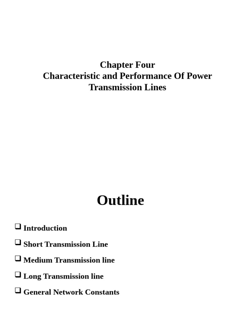 Transmission Line Performance Analysis (Modeling) | PDF | Transmission ...