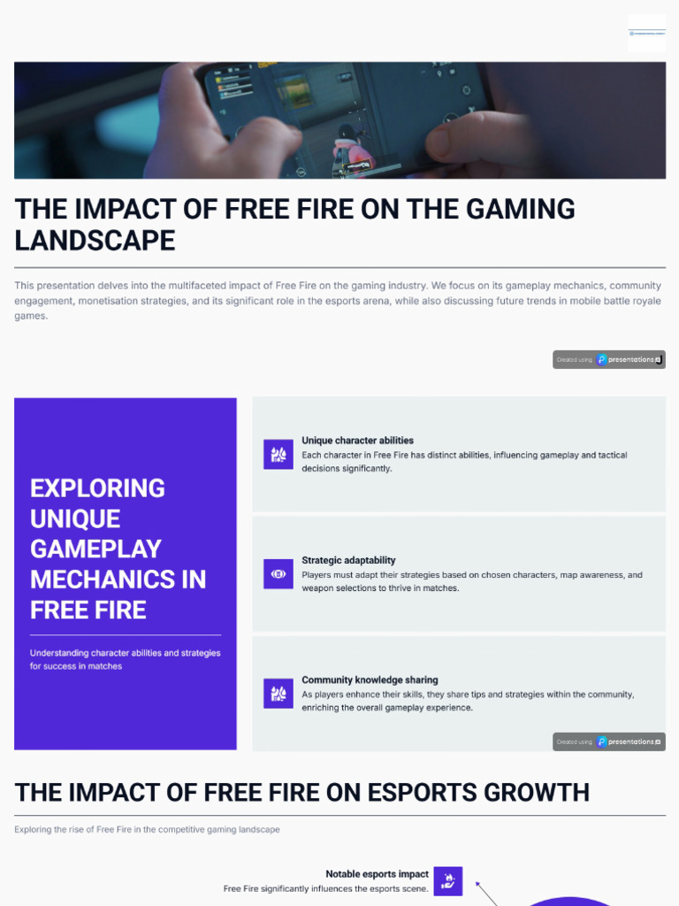 Exploring Free Fire - A Leading Esports Game | PDF