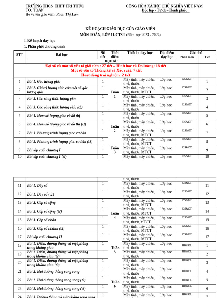 PPCT Toán 11 (PH L C 3) - BC | PDF