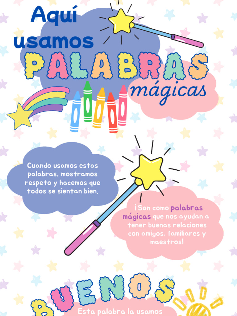 Cartel de Palabras Mágicas | PDF