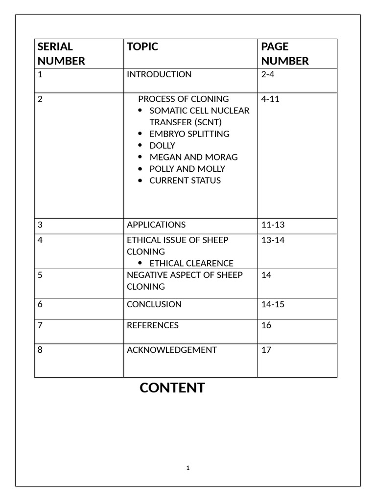 Sheep Cloning INFINITE 6 | PDF | Cloning | Biotechnology