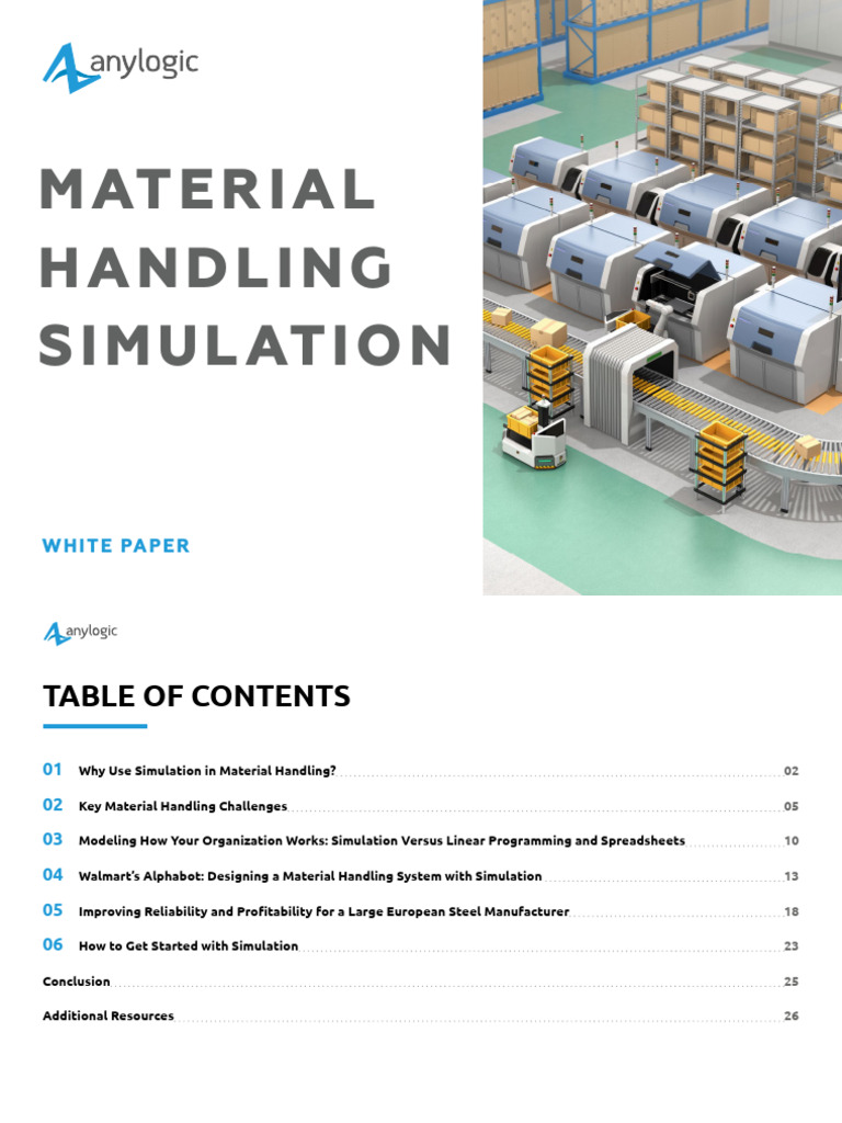 Wp Material Handling Simulation | PDF | Simulation | System