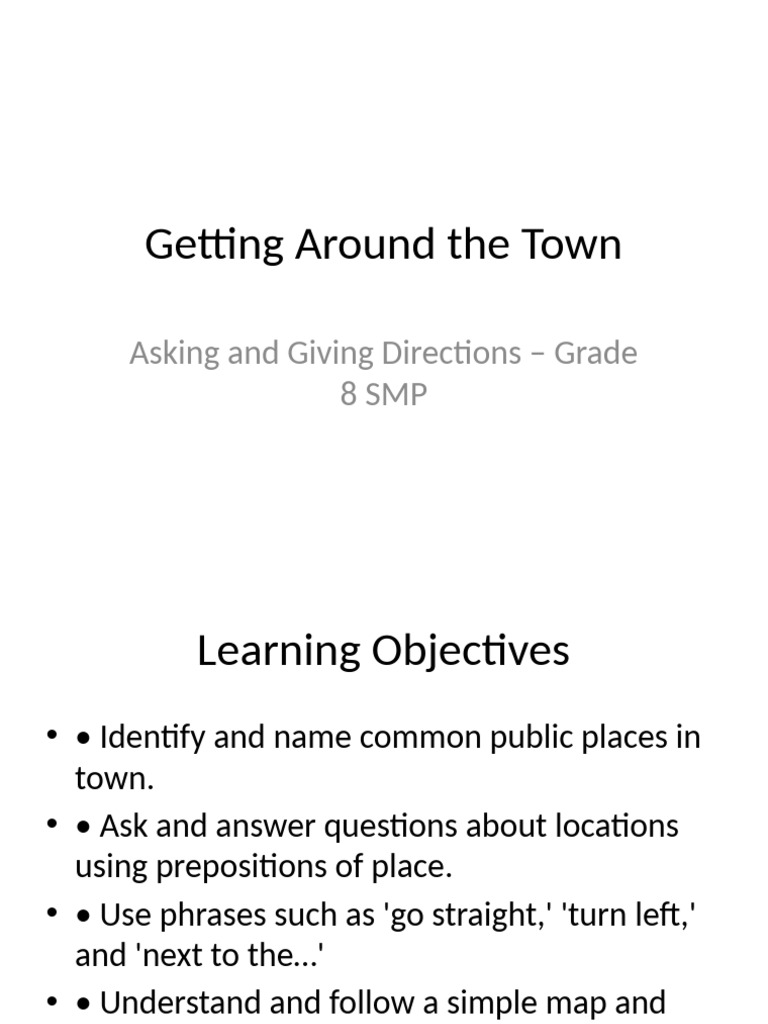 Getting_Around_Town_Presentation | PDF