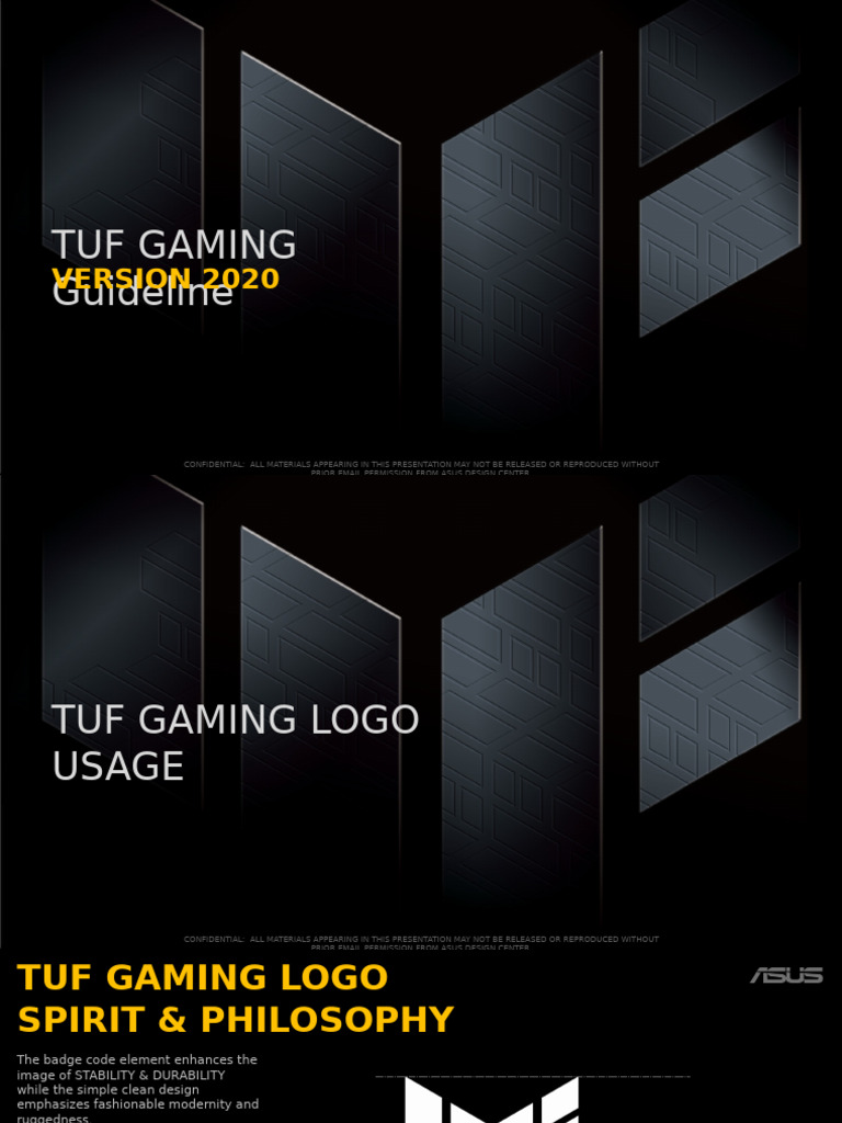 TUF Gaming Logo Usage Guidelines | PDF | Logos | Rgb Color Model