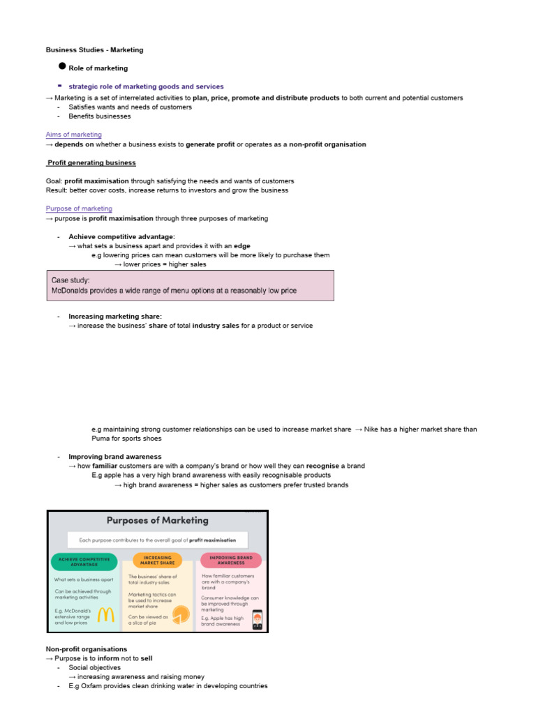 MARKETING - Business Studies p1 | PDF | Marketing | Brand