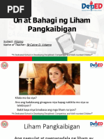 Mga Bahagi Ng Liham | PDF