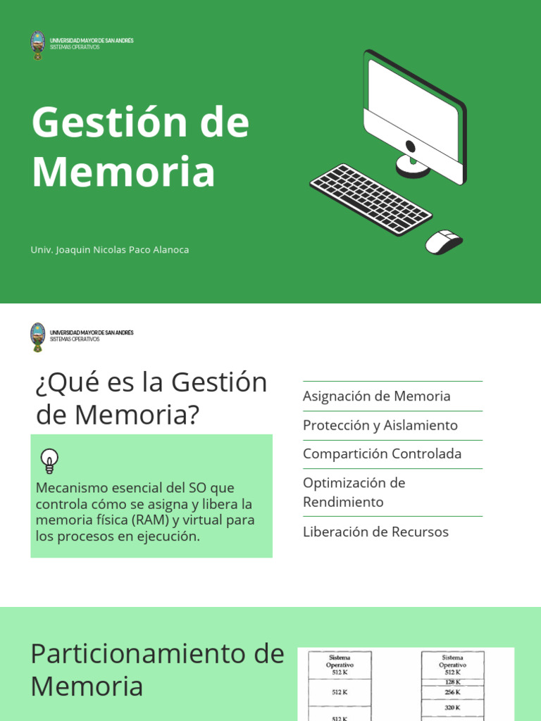 Gestión de Memoria-1 | PDF | Informática | Datos de computadora