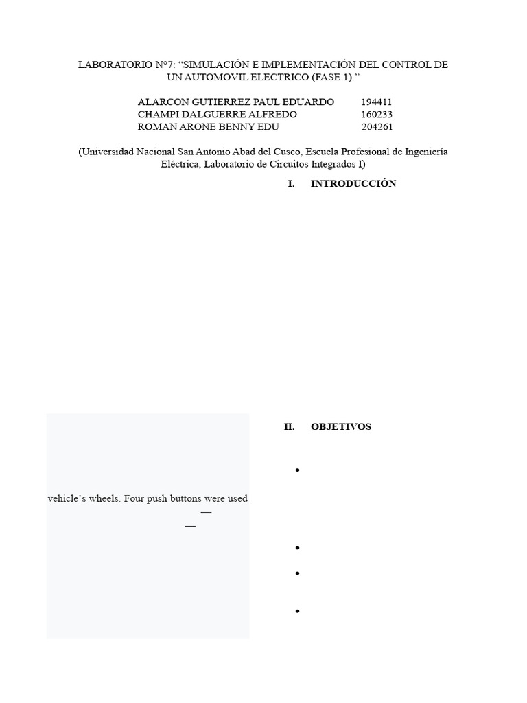Laboratorio N°7 - Simulación e Implementación Del Control de Un ...