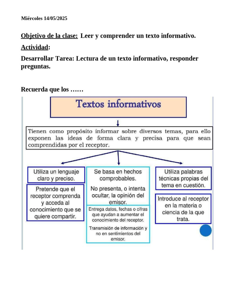 Ejemplo de texto informativo corto | PDF | Información | Meteorología