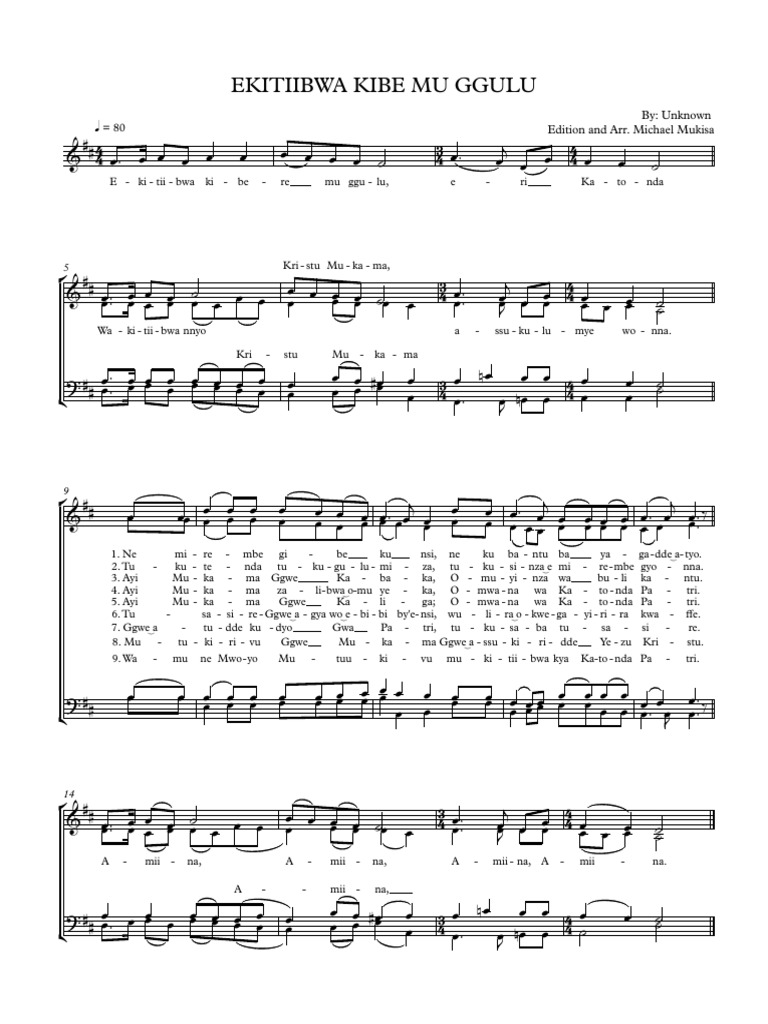 Ekitiibwa (Wakitiibwa Nnyo) - Michael Mukisa | PDF