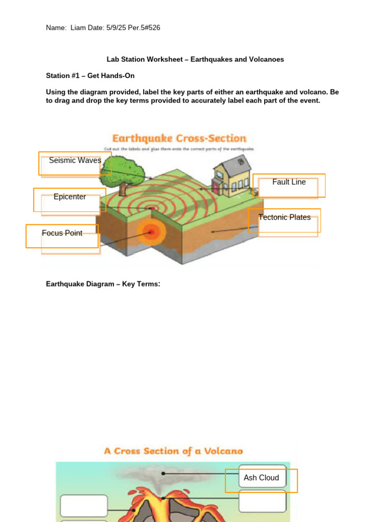 William T. Perrigoue - Earthquakes and Volcanoes - Lab Station ...
