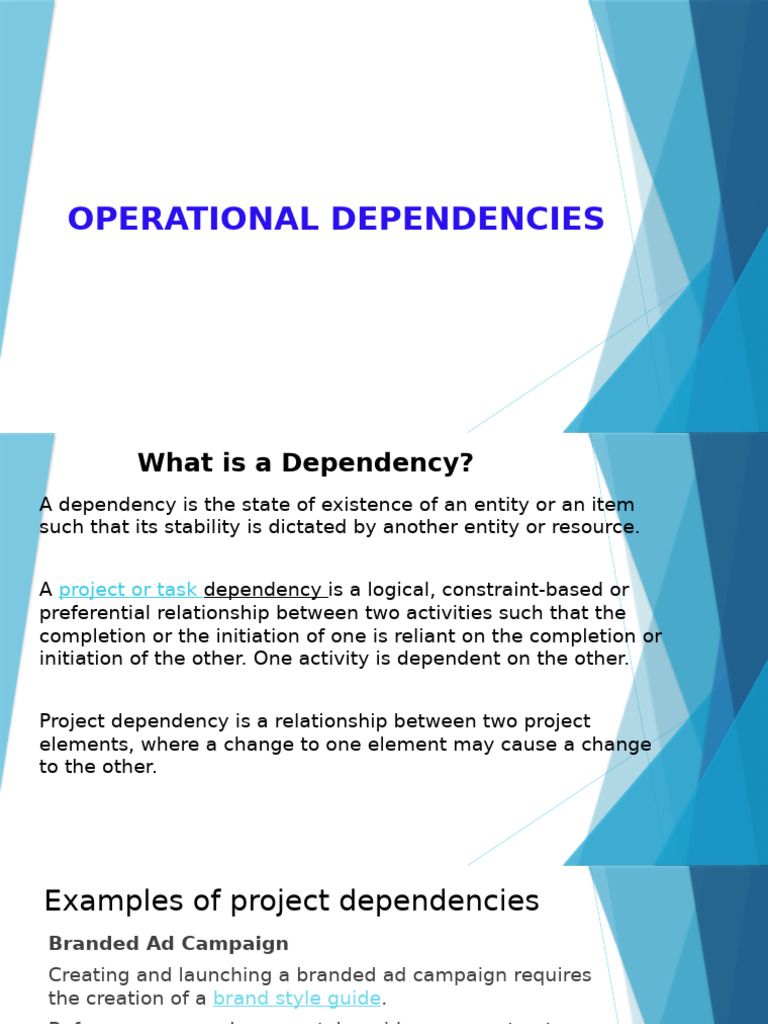 Understanding Project Dependencies | PDF