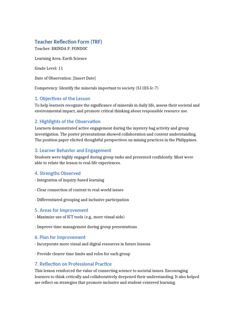 Trf Earthscience Minerals Pdf