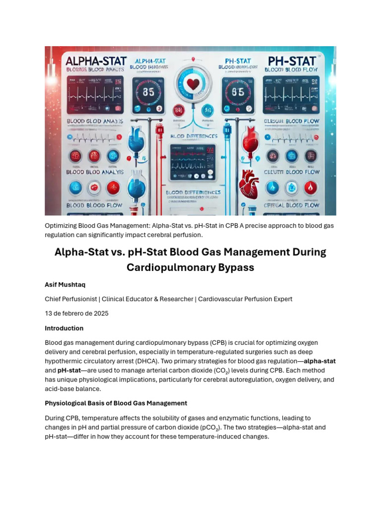 Alpha-Stat Vs pH-Stat Blood Gas Management During Cardiopulmonary ...