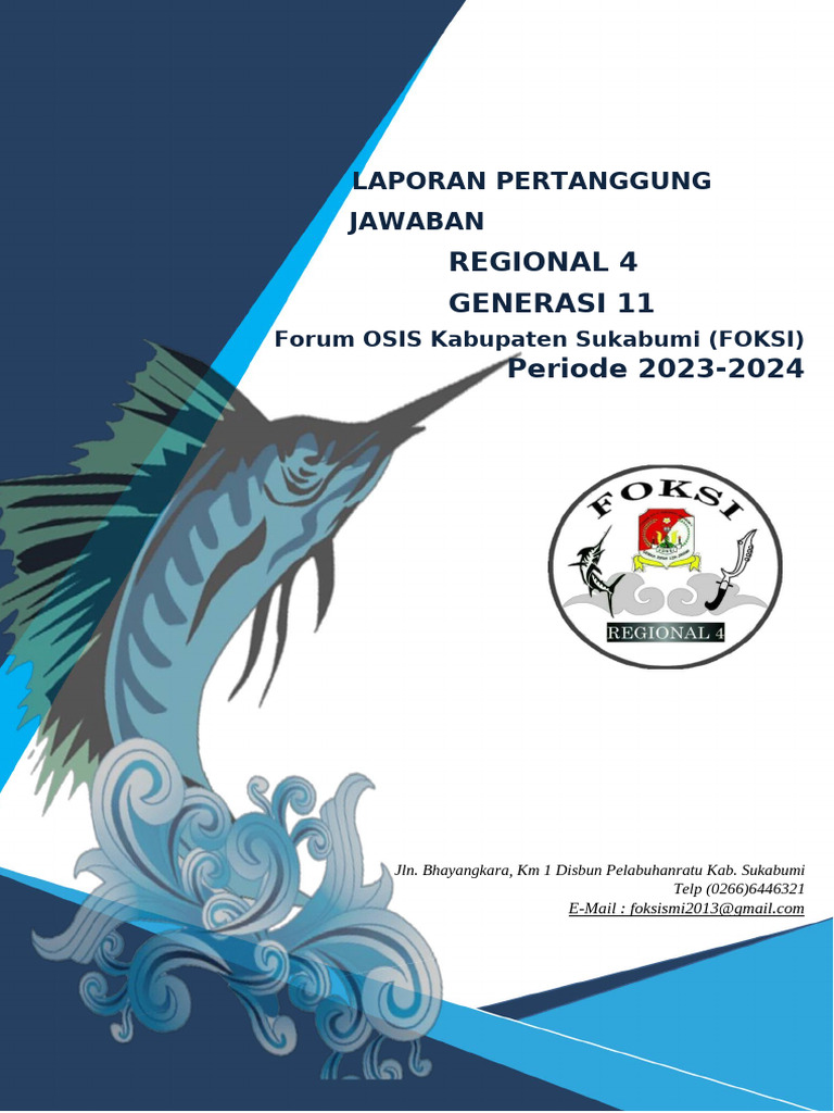 Laporan FOKSI Kabupaten Sukabumi 2023 | PDF