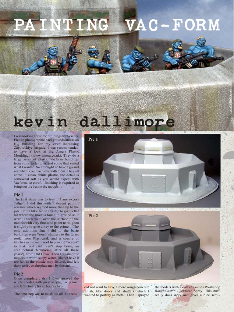 Painting Techniques for Vacform Models | PDF | Materials