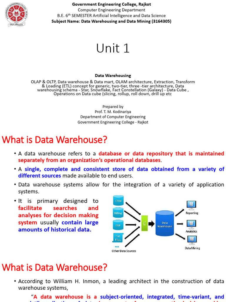 Understanding Data Warehousing Concepts | PDF | Data Warehouse | Databases