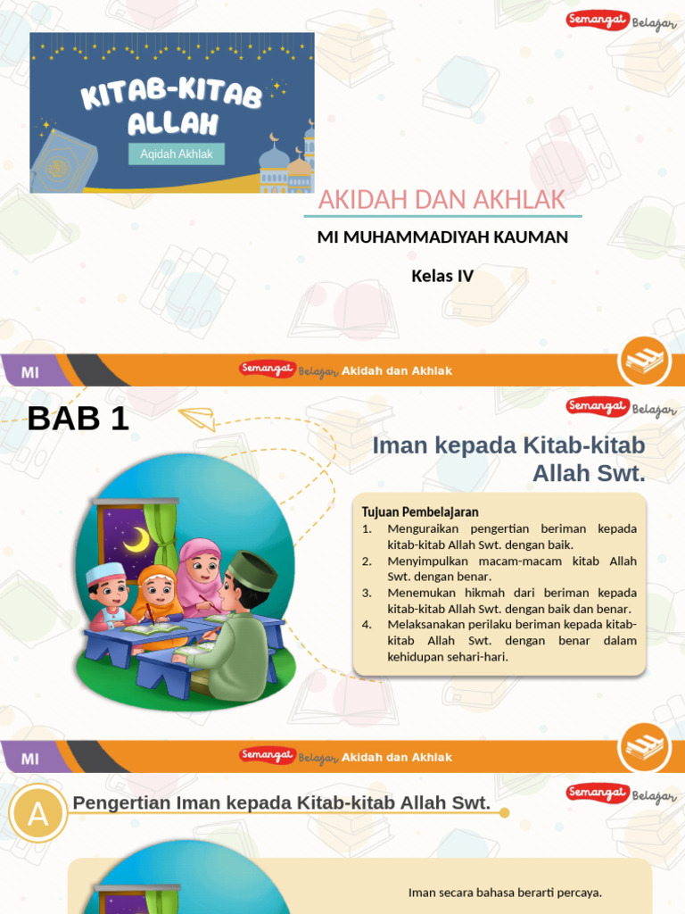 Media Pembelajaran Iman Kepada Kitab Kitab Allah | PDF