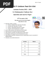Class 9 Imo 4 Years Sample Paper | PDF | Area | Mathematics