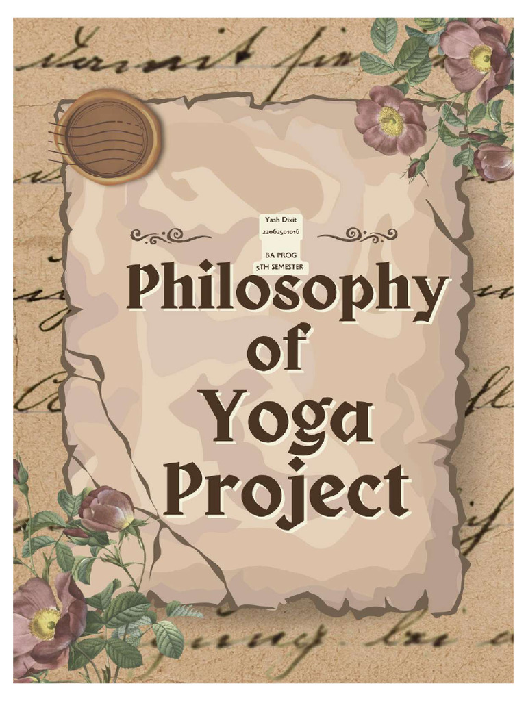 Yash Dixit Philosophy of Yoga CA Compressed | PDF
