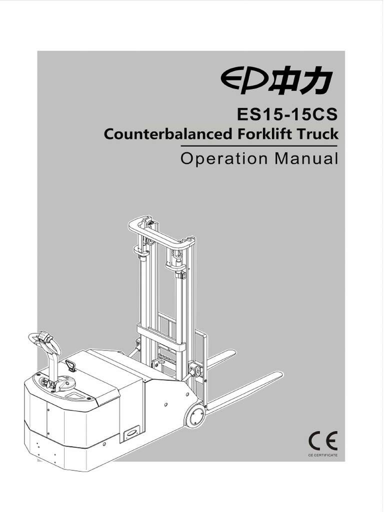 ES15-15CS Operation Manual | PDF | Truck | Electrical Connector