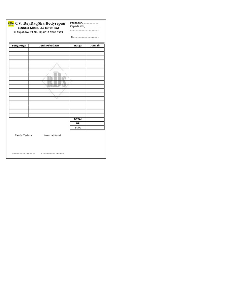 Nota Bengkel 2 | PDF