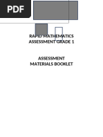 Grade 1 Rapid Mathematics Assessment | PDF | Shape | Mathematics