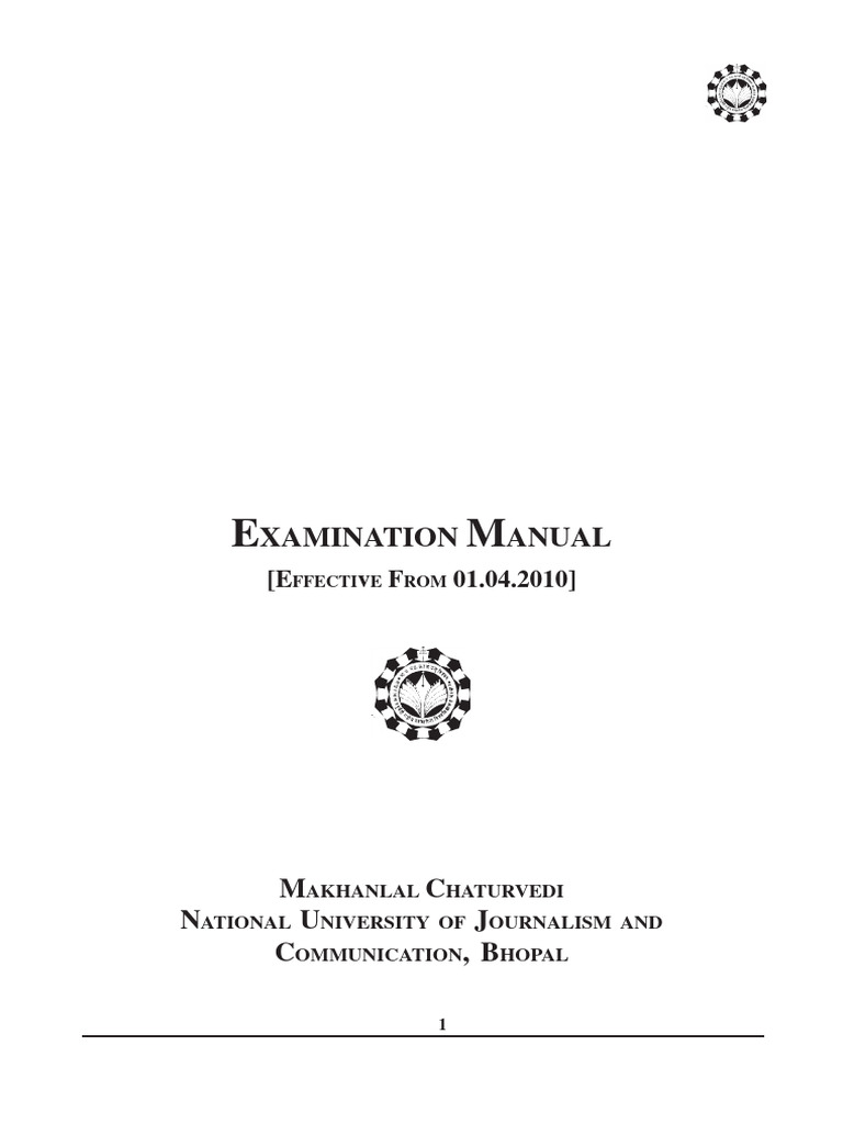 MCU New Exam Manual 20052022 | PDF | Envelope | Desk