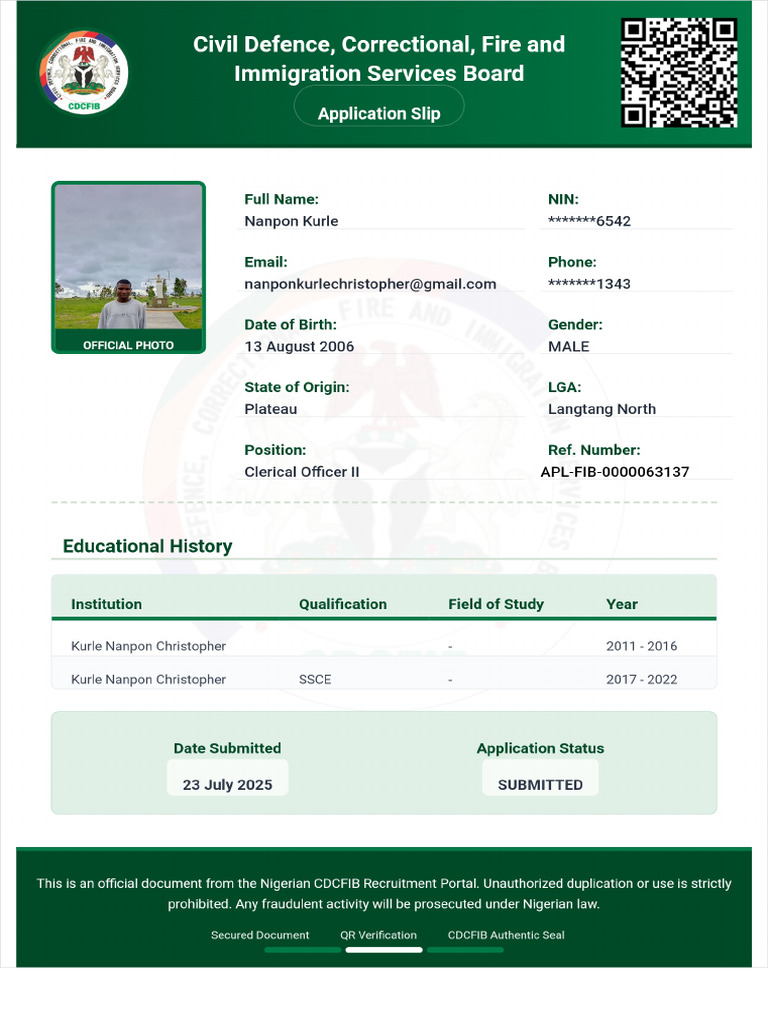 Nanpon - Christopher Kurle - Application-Slip | PDF