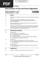 AASHTO T27 (2020) - Sieve Analysis of Fine and Coarse Aggregates | PDF ...