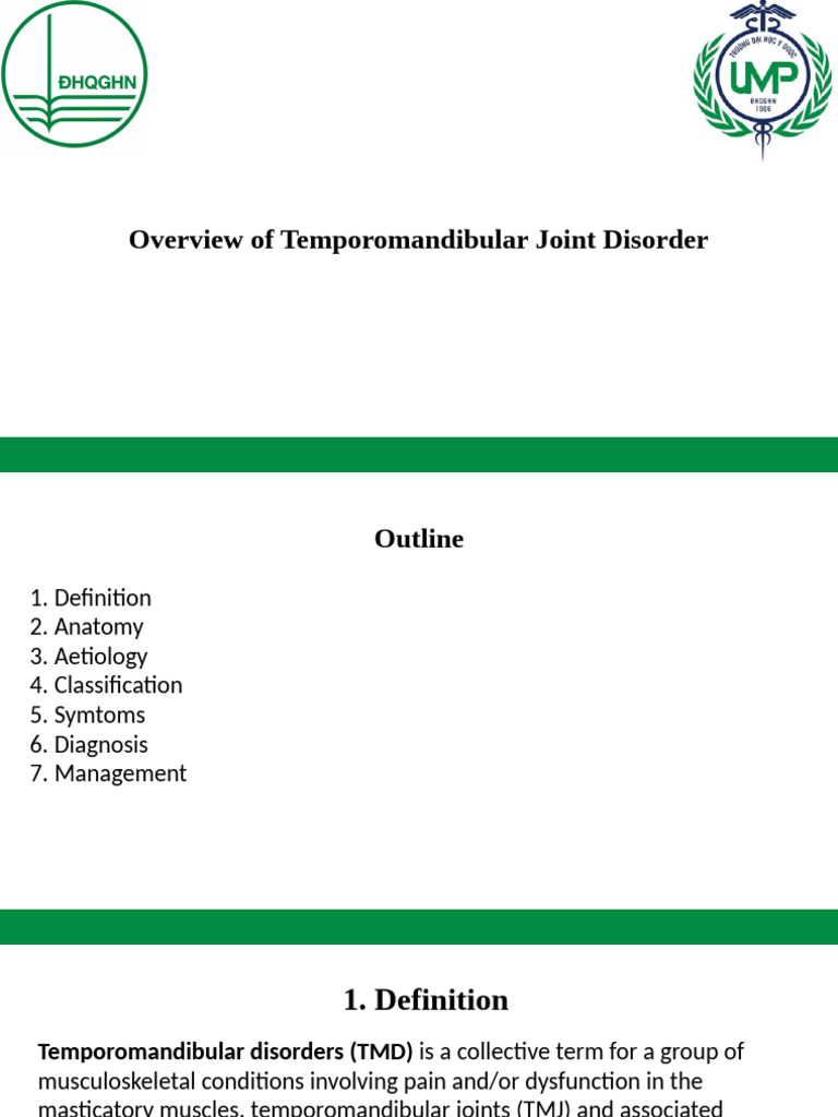 Understanding TMD and TMJ Pain | PDF | Clinical Medicine | Medical ...