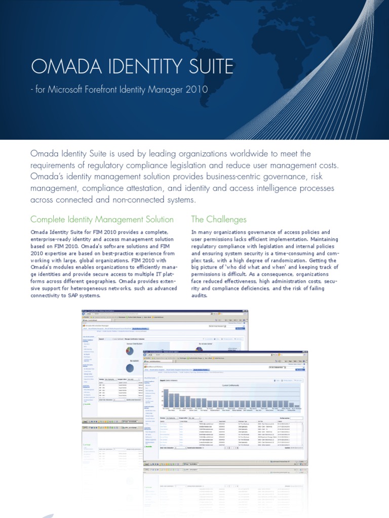 Omada Identity Suite | PDF | Share Point | Provisioning