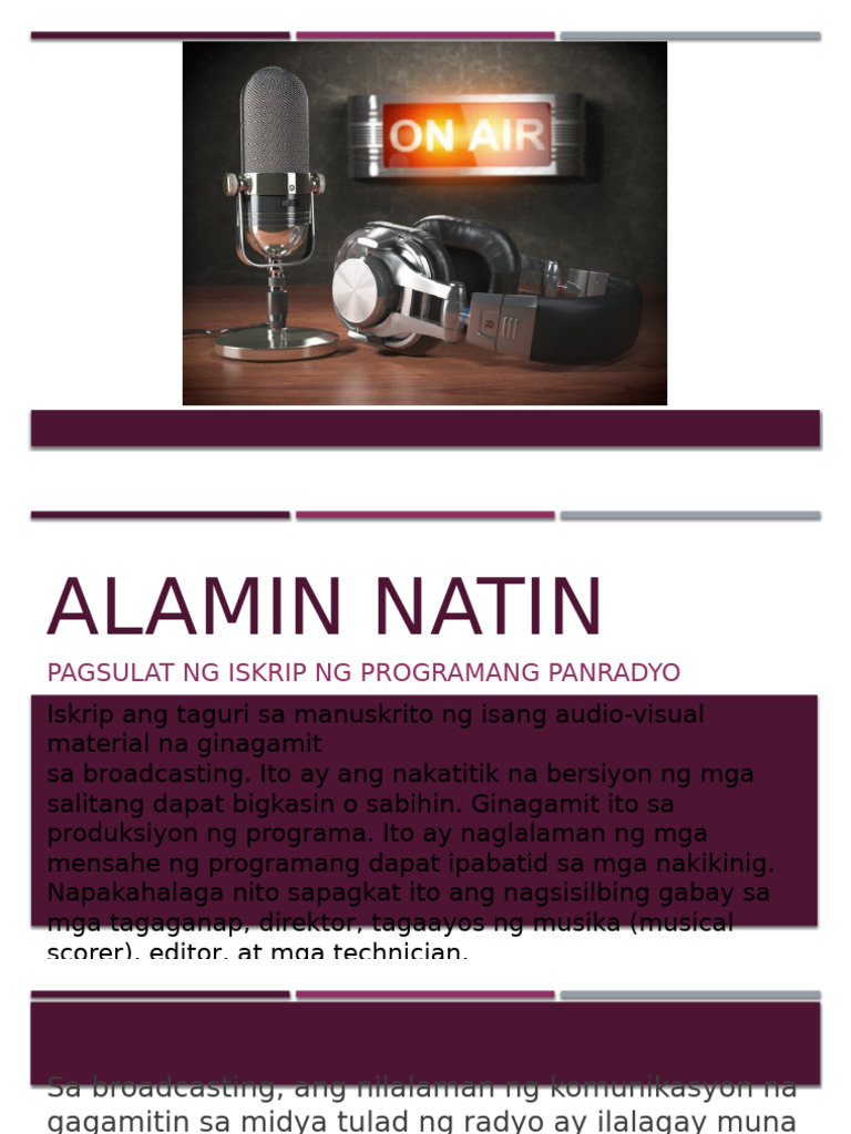 Pagsulat NG Iskrip | PDF