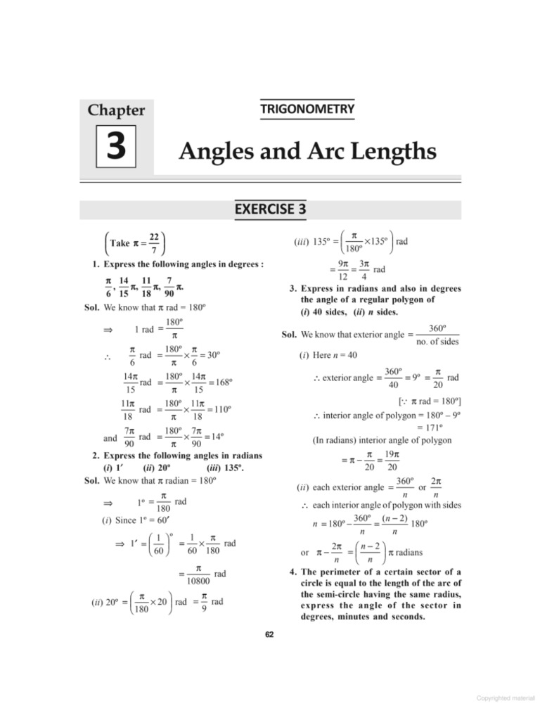 Angle and Arc | PDF