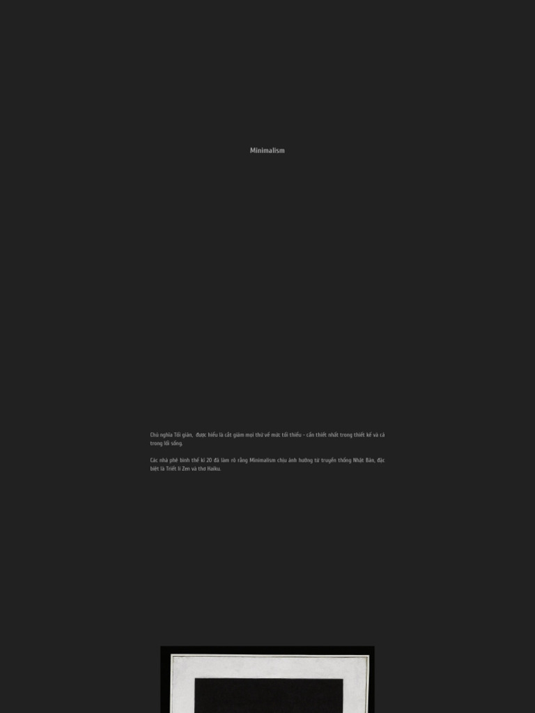 Minimalism | PDF