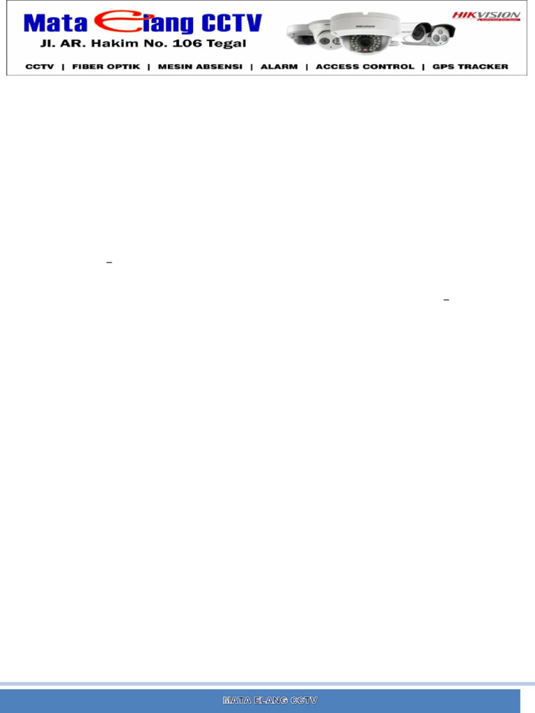 PROPOSAL PENAWARAN CCTV (3 Second) | PDF