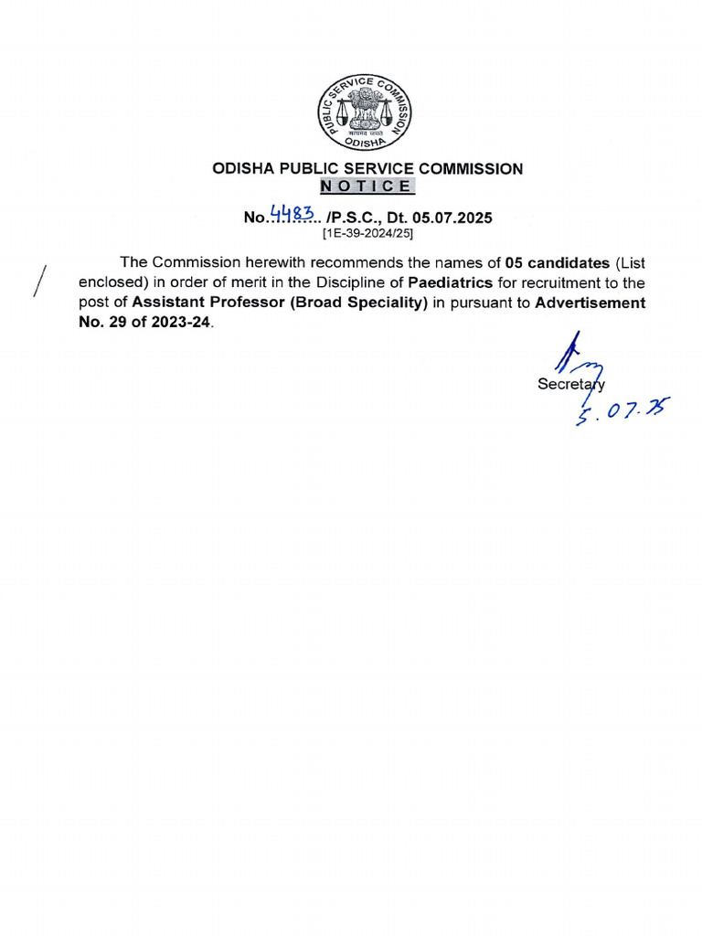 APBS Paediatrics Recomm | PDF